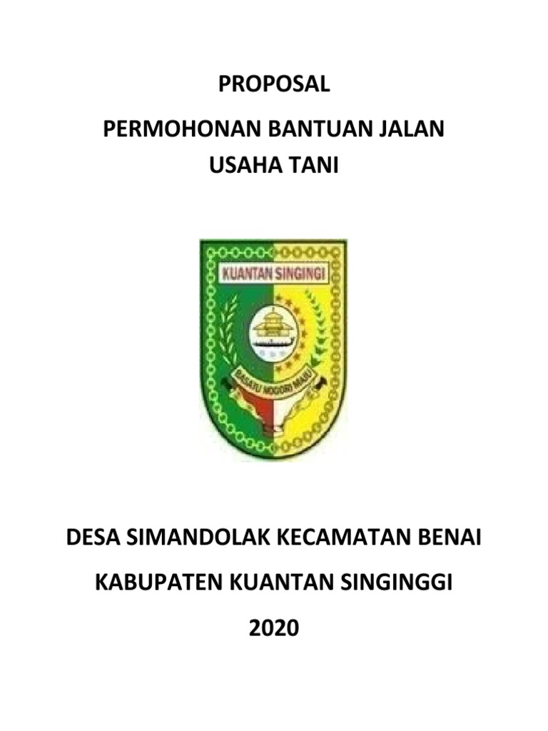 Proposal Jalan Usaha Tani | PDF