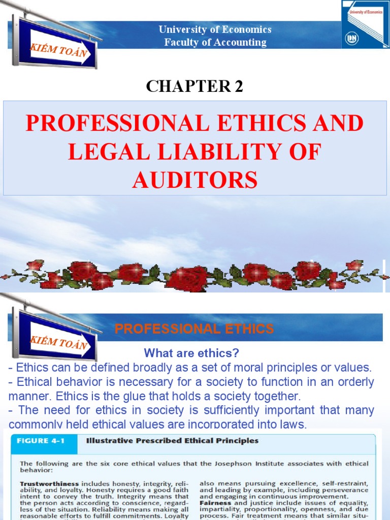 Auditors' Ethics and Legal Liability Guide | PDF | Negligence | Audit