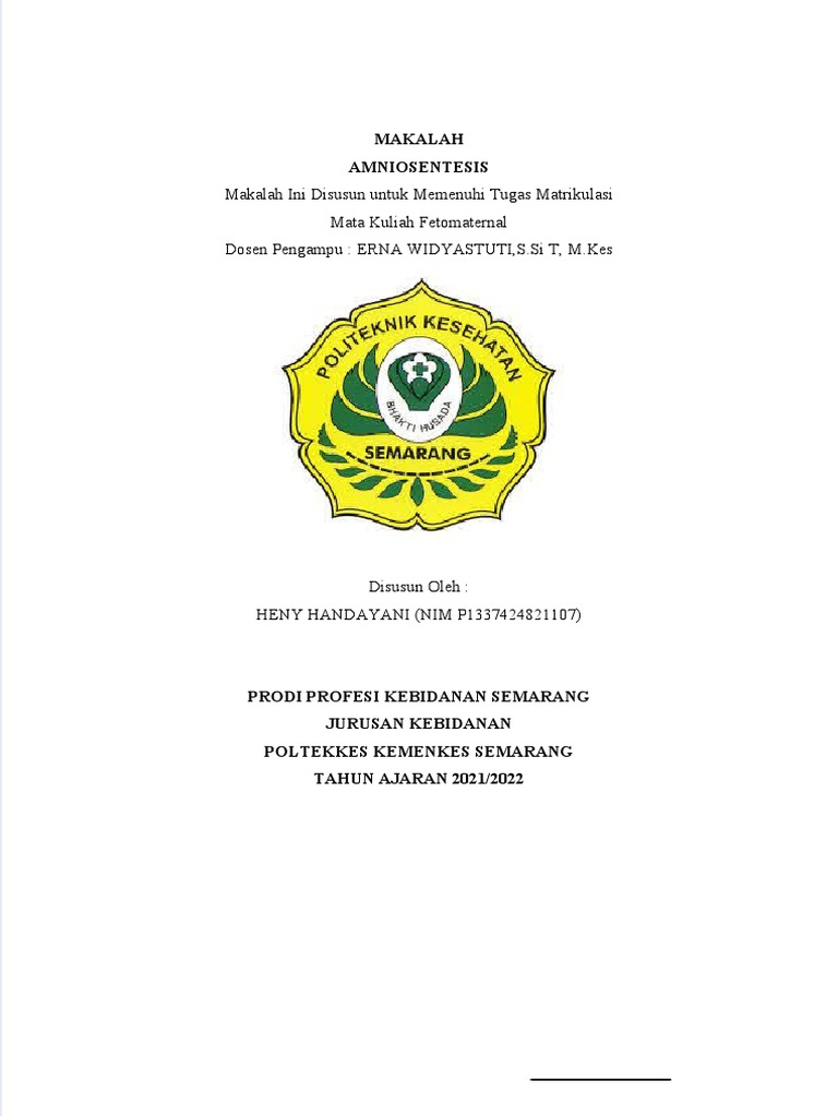 Amnio Sentes Is | PDF