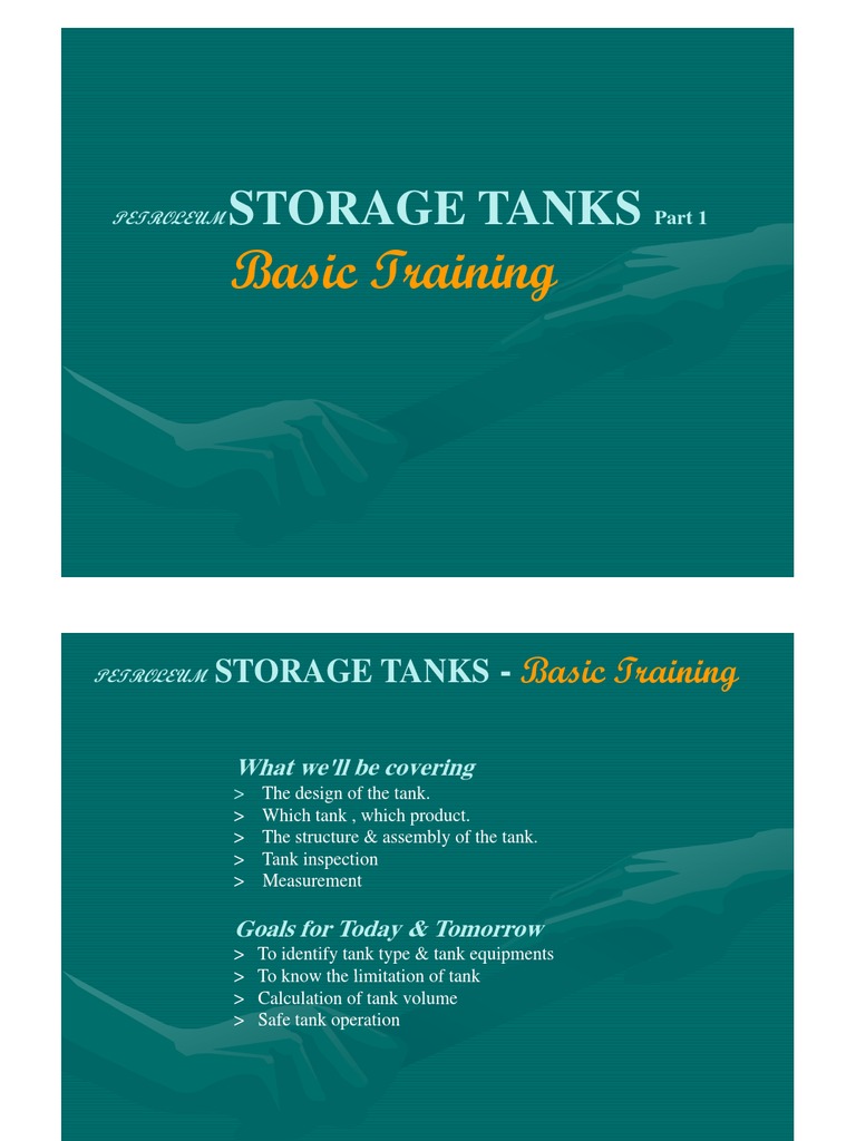 1-Aa Storage Tank - Basic Training Rev 2 | PDF