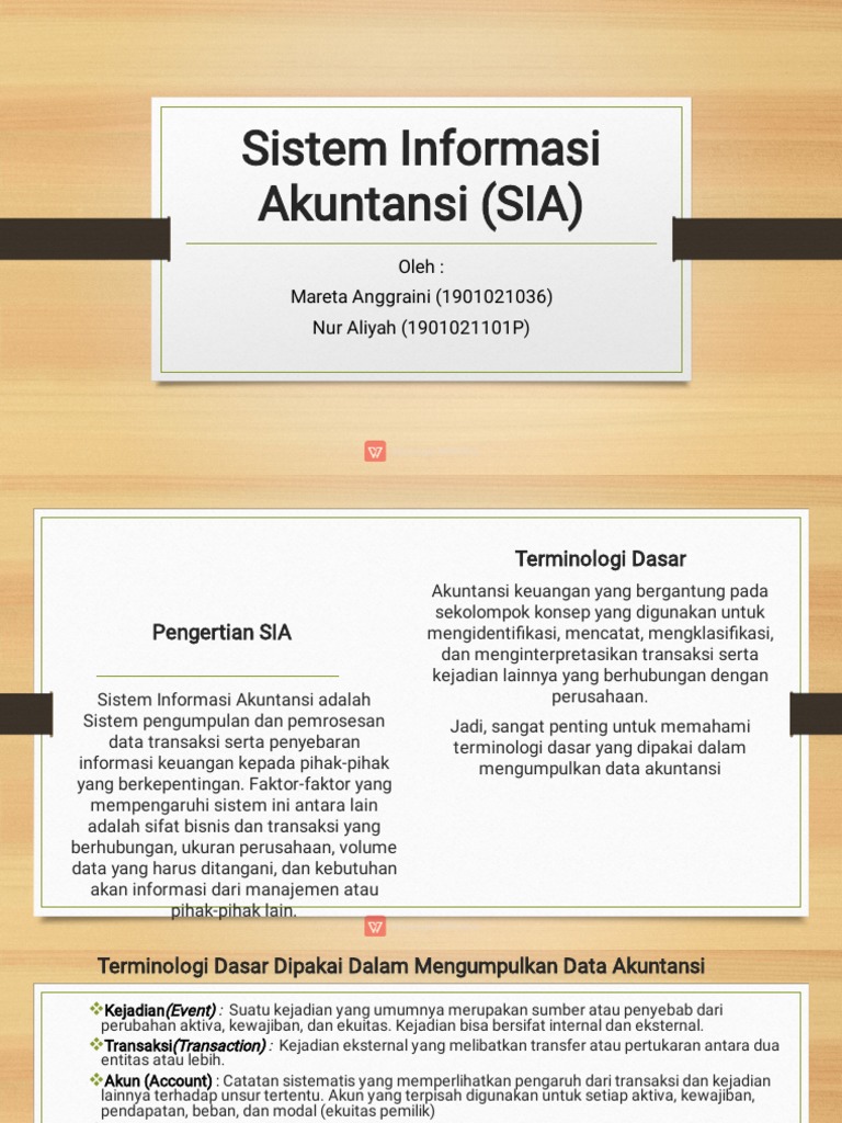 Laporan Laba Rugi dalam SIA | PDF