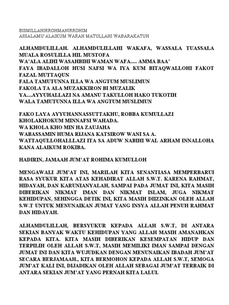 Melalui Mimbar Juma | PDF