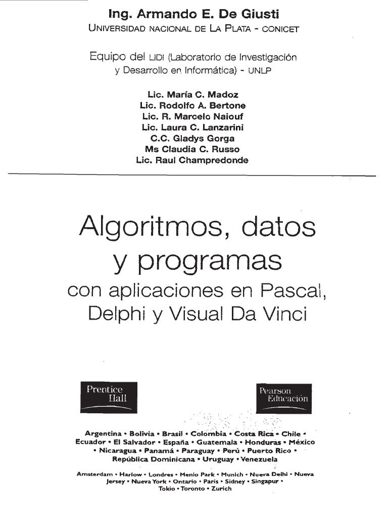 Algoritmos Datos y Programas | PDF