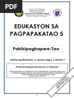 Esp 5 Quarter 1 Week 1 Self-Learning Module | PDF