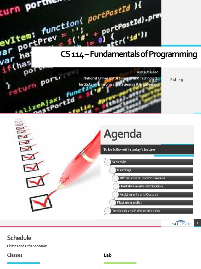CS114 Fundamentals of Programming | PDF | Microsoft Visual Studio | Software Development
