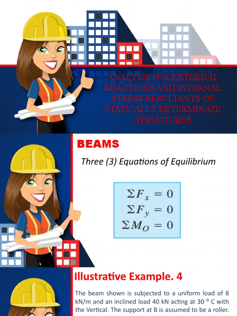 Lesson 2. Statically Determinate Structures - Part 1 Beam Reactions ...