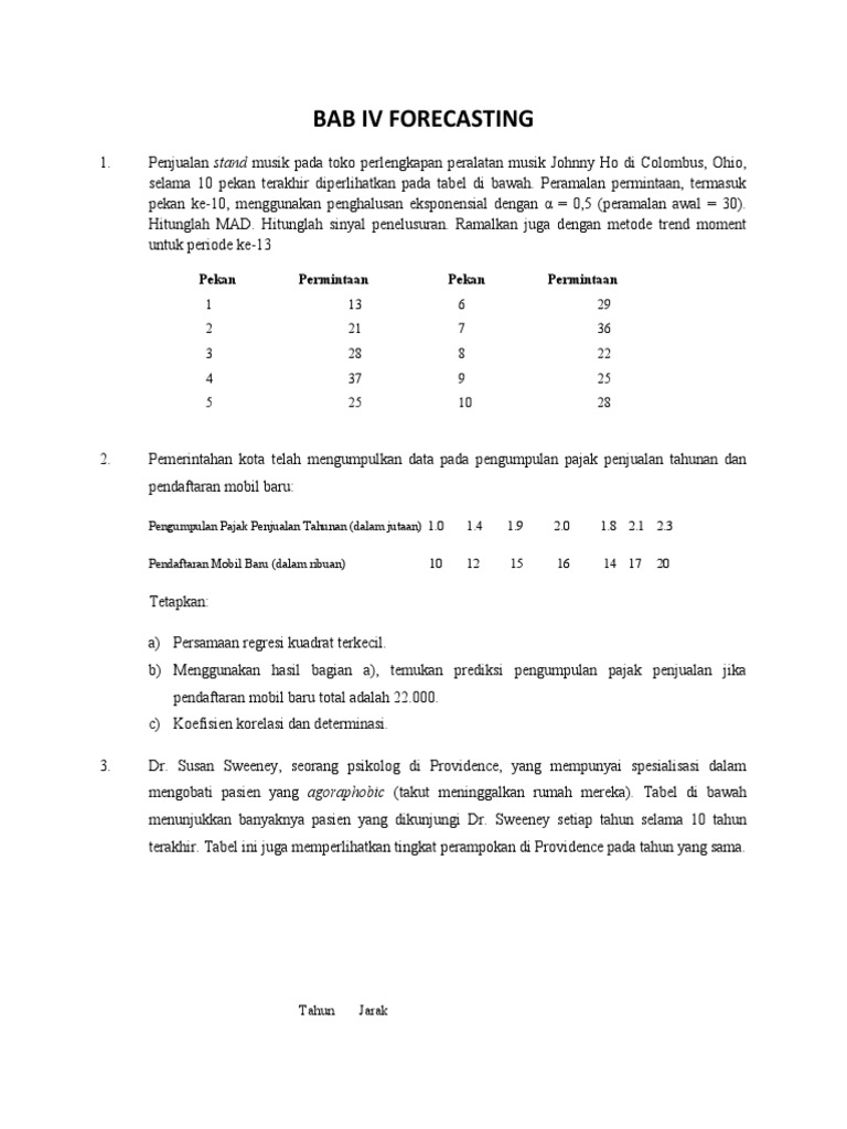 11 - PKM3116 - 2013 - Bab Iv Forecasting | PDF