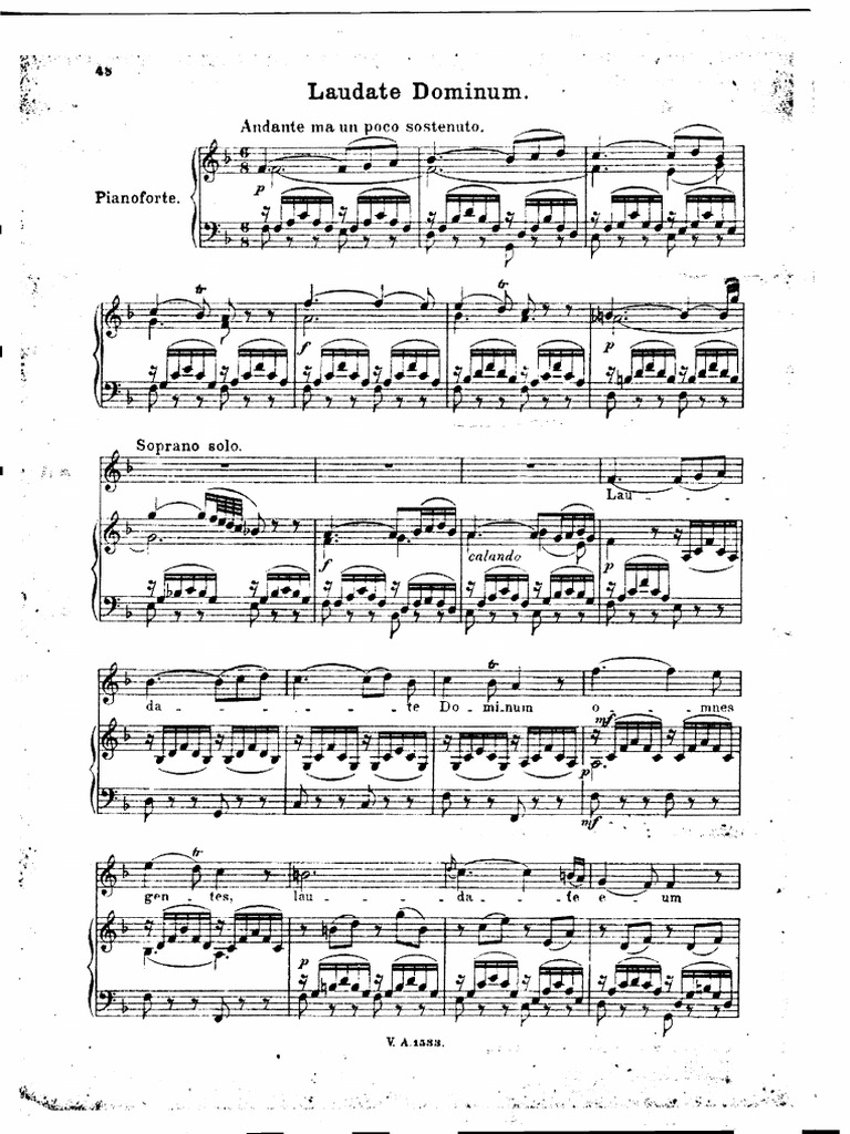 Mozart Laudate Dominum | PDF