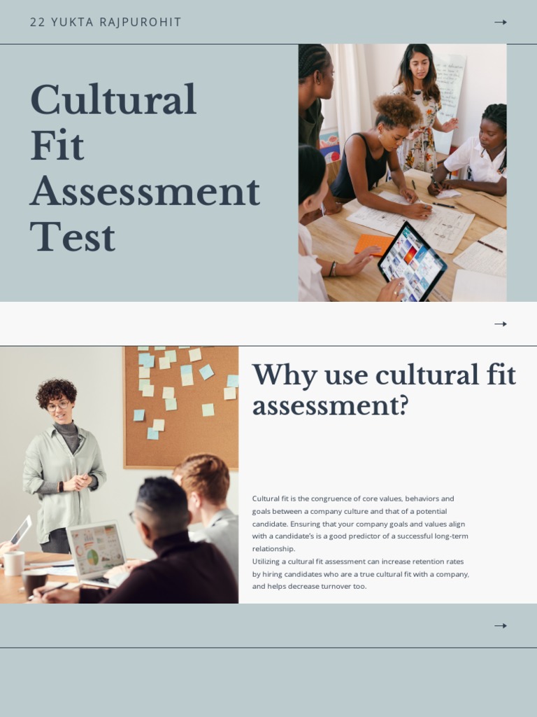 Cultural Fit Assessment Overview | PDF