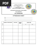 Lac Minutes Sample | PDF | Teachers