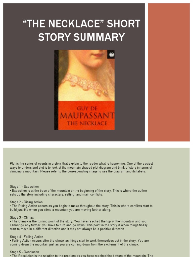"The Necklace" Short Story Summary | PDF | Plot (Narrative)