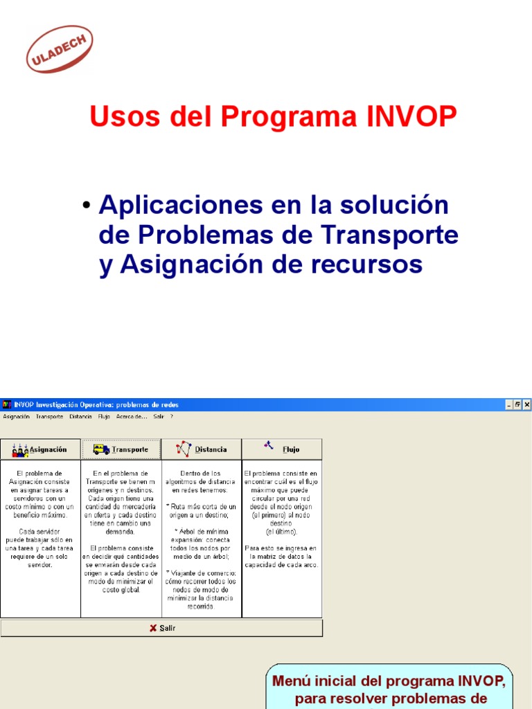 Uso Programa INVOP | PDF