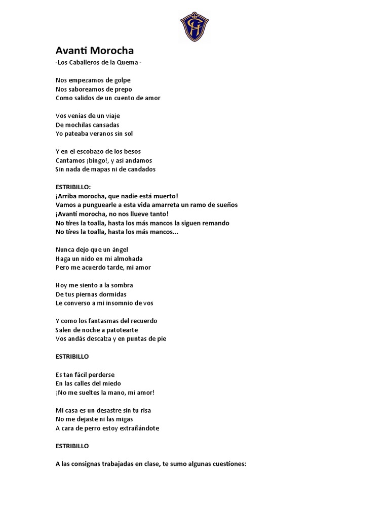 Avanti Morocha | PDF | Arte | Poesía