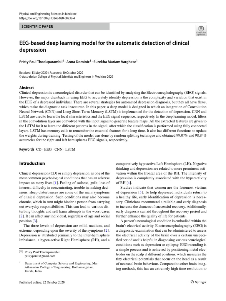 EEG Based Deep Learning Model For The Automatic Detection of Clinical ...