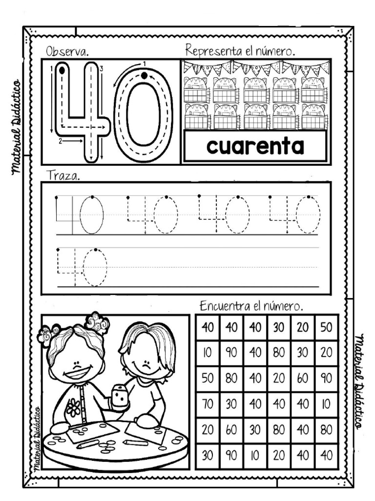 Fichas de Trazo CUARENTA | PDF