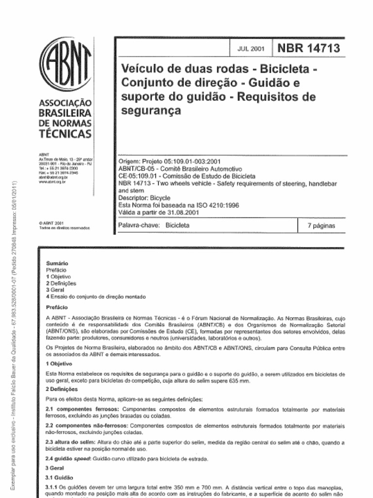 Abnt NBR 14713 | PDF