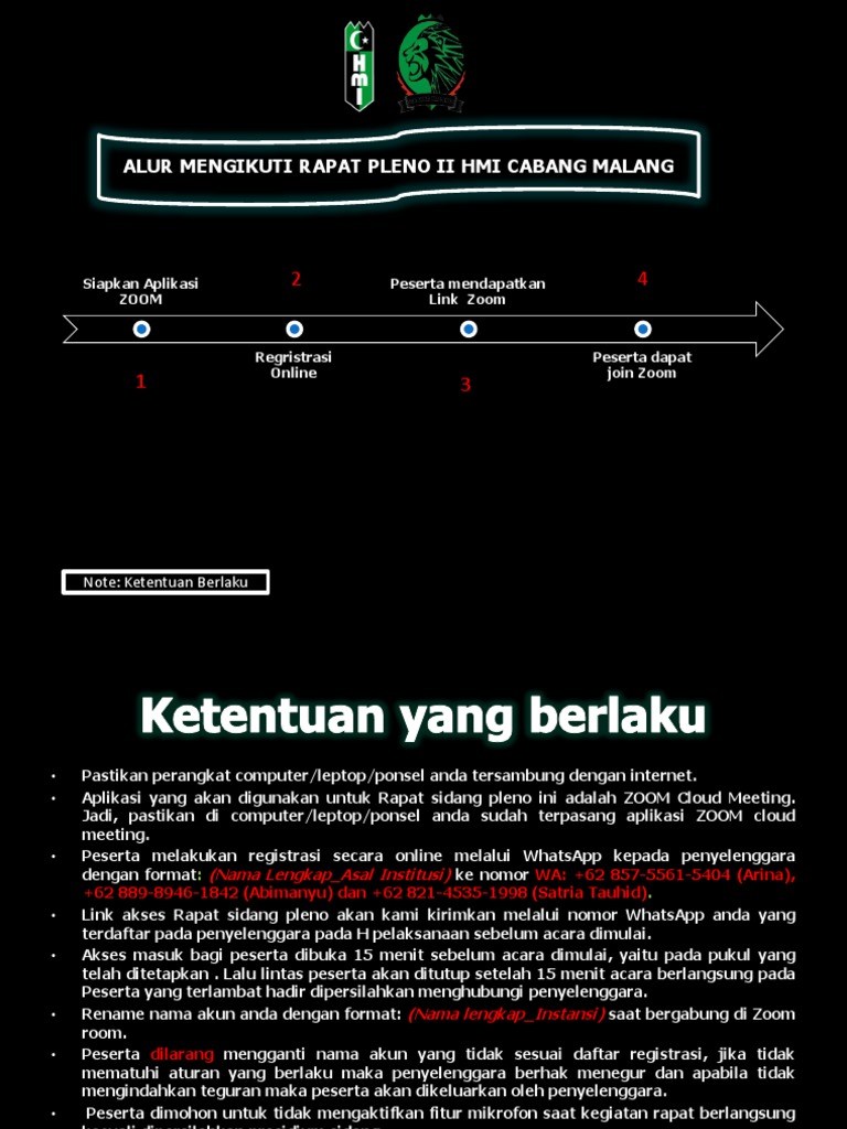 Alur Mengikuti Rapat Pleno II Hmi Cabang Malang | PDF