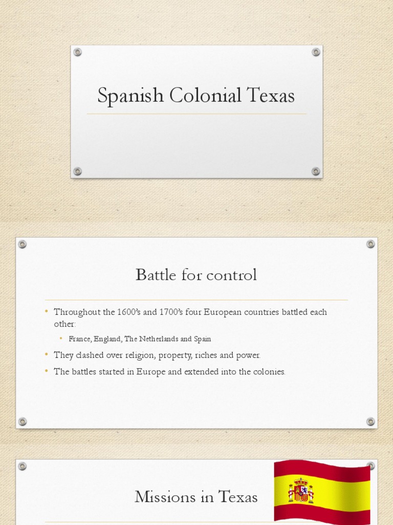 Spanish Colonial Texas | PDF | Spanish Empire