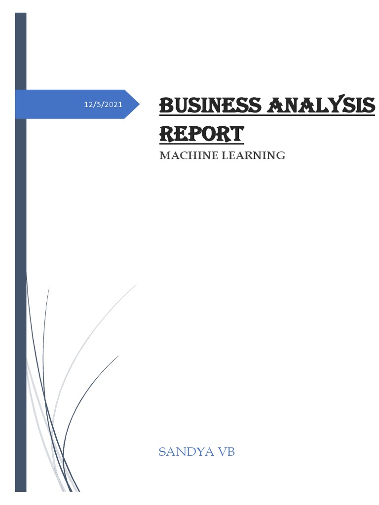 Machine Learning Report | PDF | Receiver Operating Characteristic ... Machine Learning Report | PDF | Receiver Operating Characteristic ...