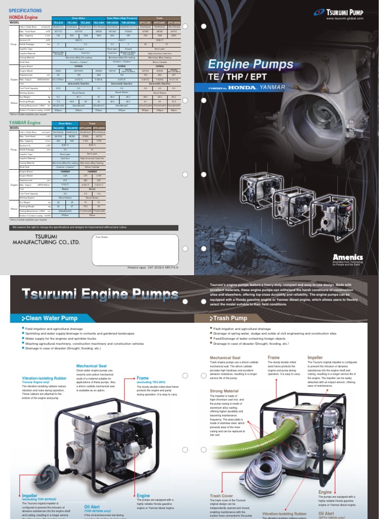 Engine Pumps | Download Free PDF | Pump | Cast Iron