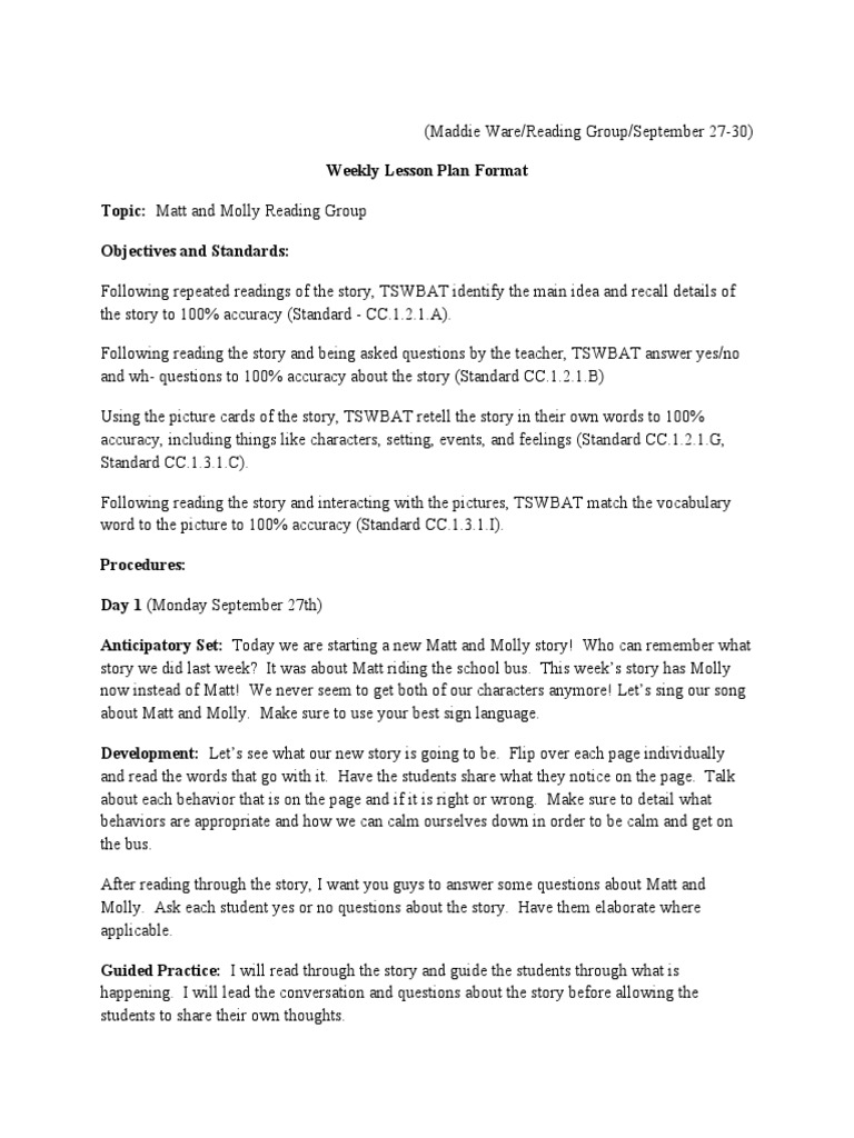 Matt and Molly Week 6 | PDF | Vocabulary | Human Communication