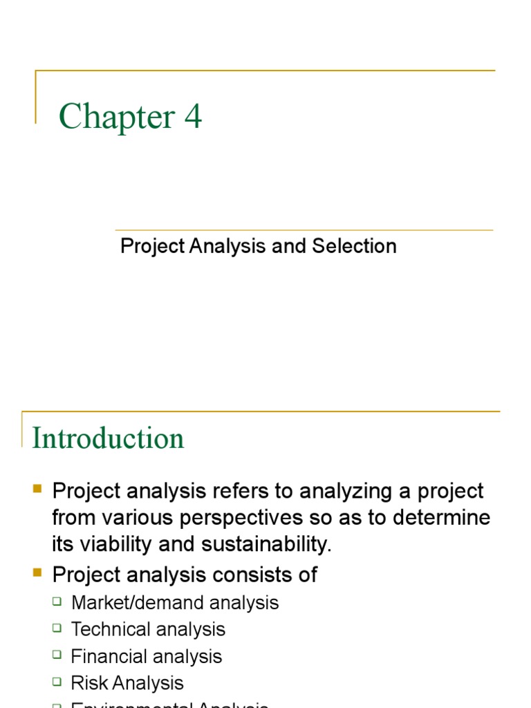 PM Chapter 2 Project Selection 03 | PDF | Net Present Value | Environmental Impact Assessment