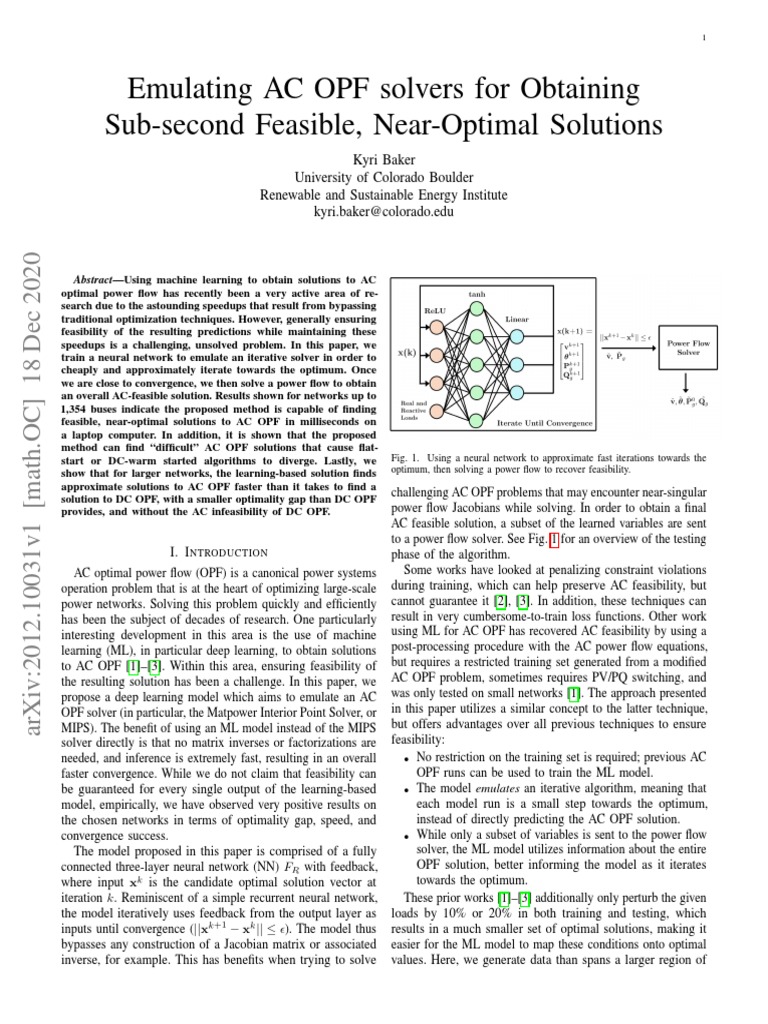 AC OPF Solvers For Near-Optimal Solutions | Descargar gratis PDF | Mathematical Optimization ...