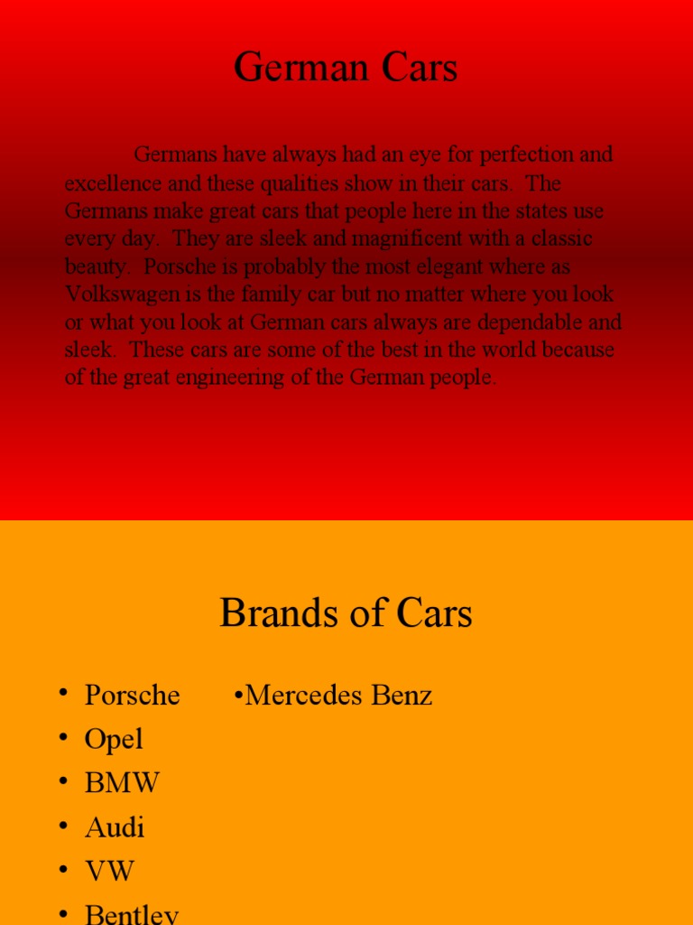 German Car Excellence | PDF