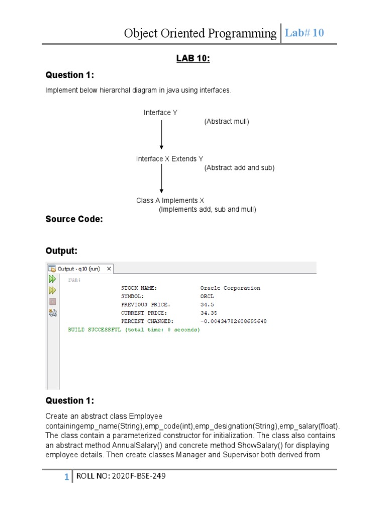 Lab Template Pdf Class Computer Programming Method Computer