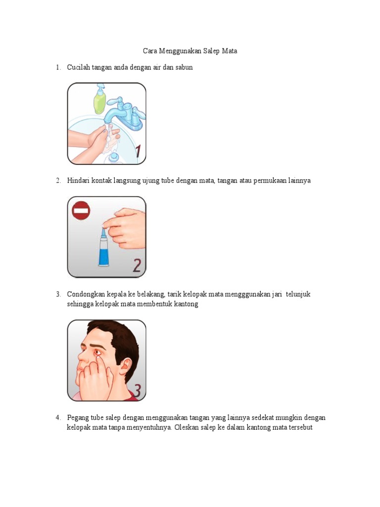 Panduan Menggunakan Salep Mata dengan Benar | PDF