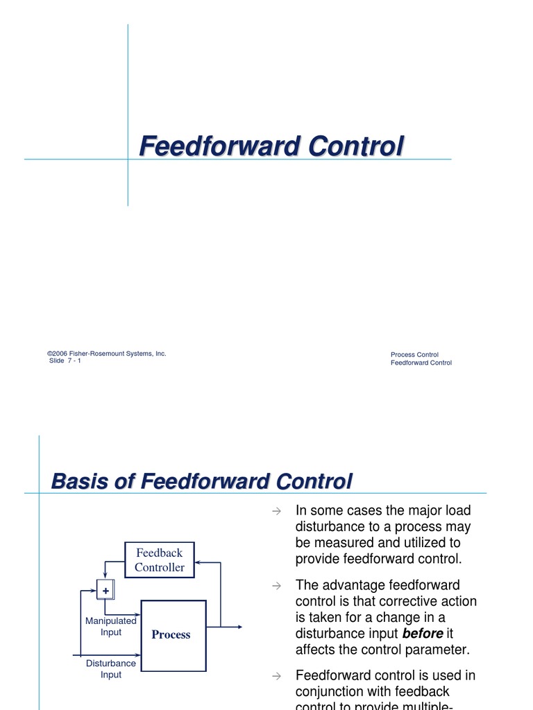 7 Feedforward | PDF | Process Control | Control Theory