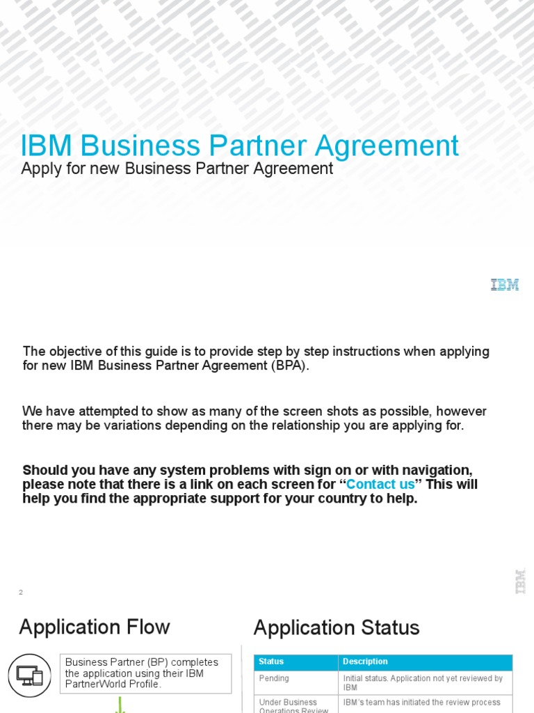 Ibm Business Partner Agreement New Application June2016 | PDF ...