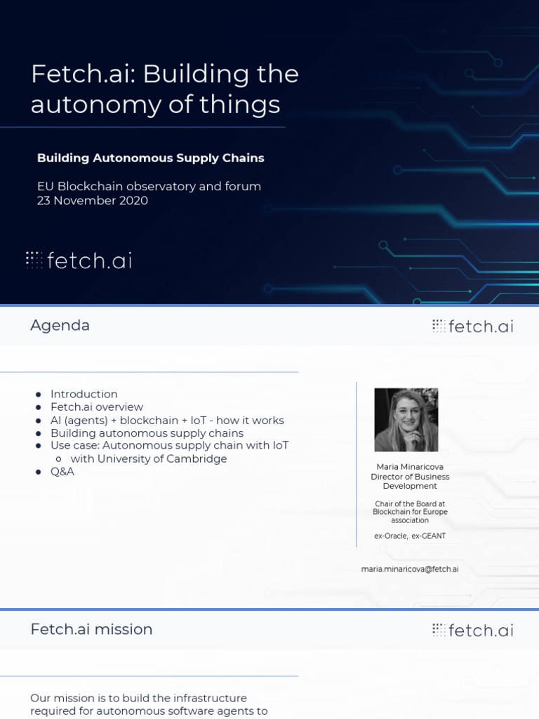 Building Autonomous Supply Chains - Fetch - Ai | PDF | Internet Of ...