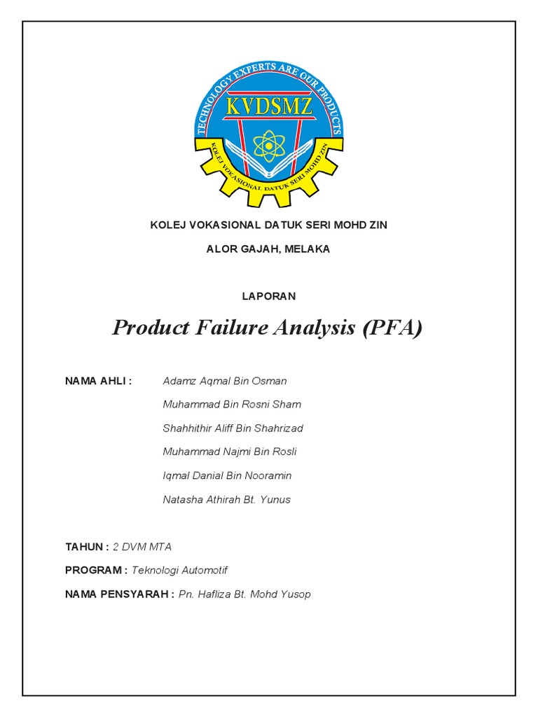 Product Failure Analysis | PDF