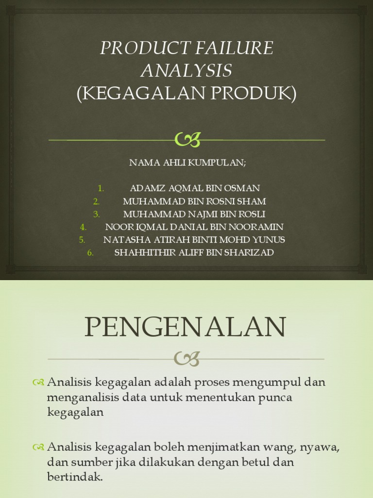 Product Failure Analysis | PDF | Bisnis
