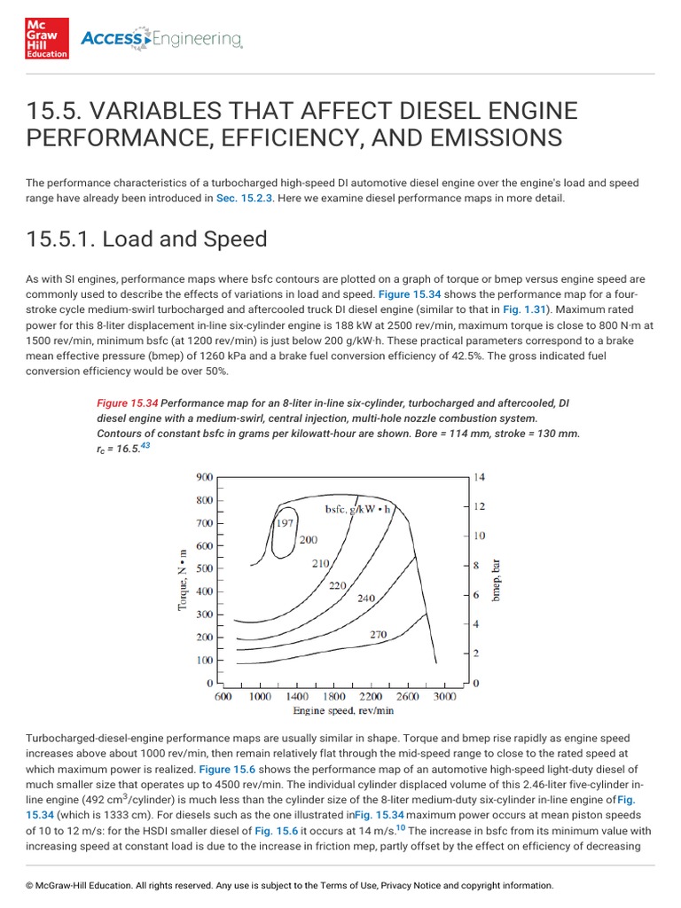 15.5. Variables That Affect Diesel Engine Performance, Efficiency, and ...