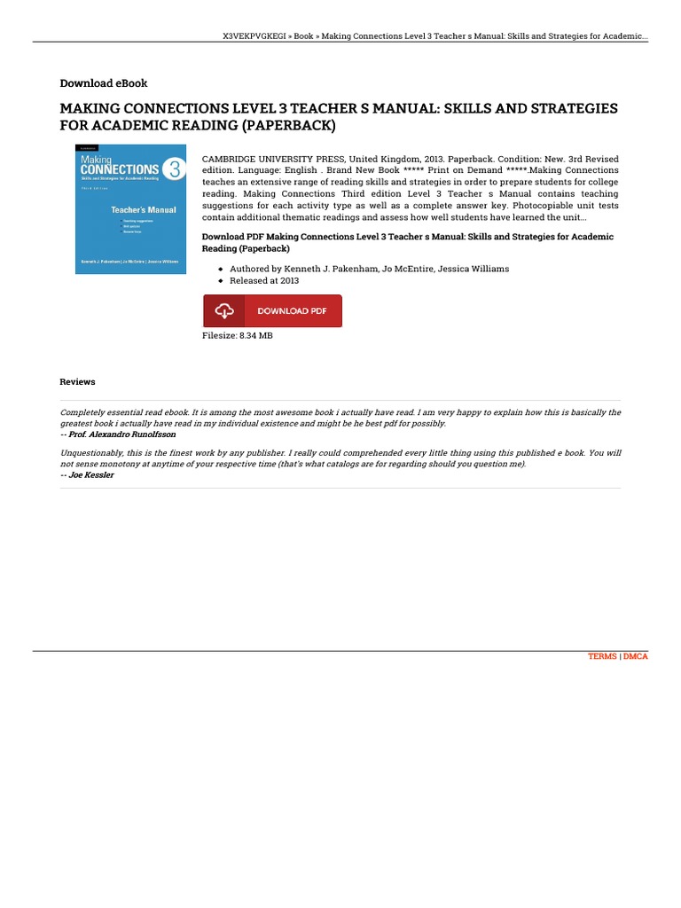 Making Connections Level 3 Teacher's Manual | PDF | Books | Communication