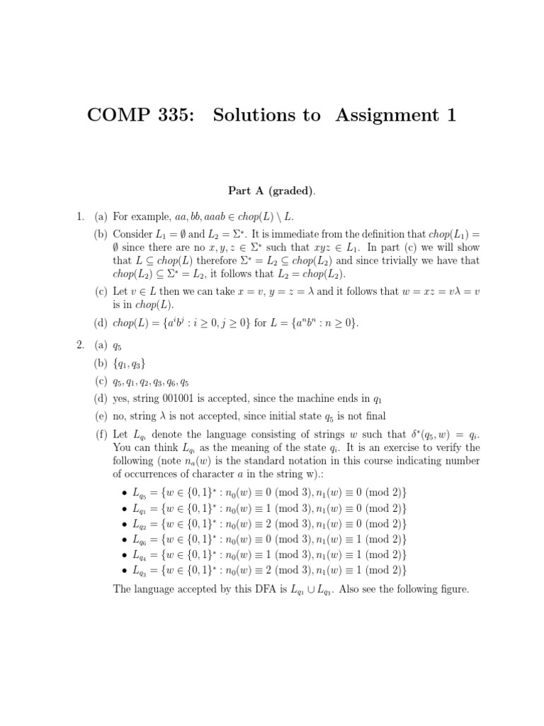 Sol 1 | PDF | Formalism (Deductive) | String (Computer Science)