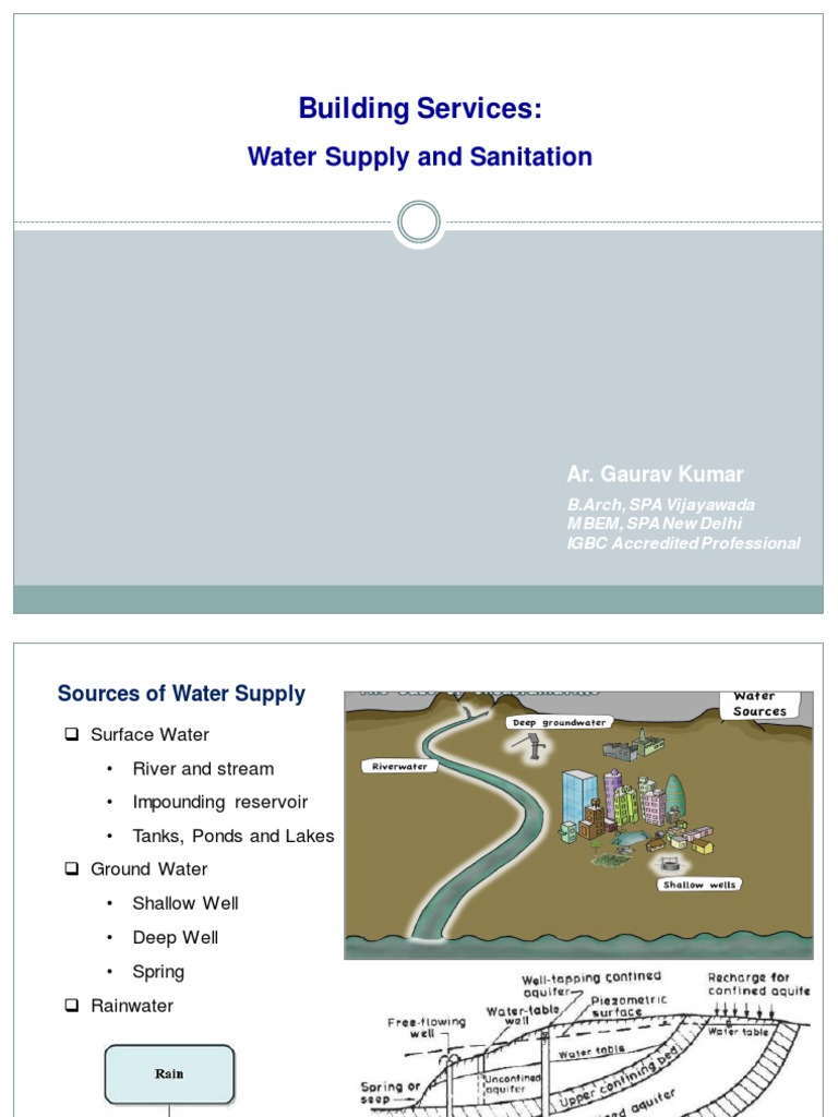 Building Services - Water Supply | PDF | Pipe (Fluid Conveyance) | Valve
