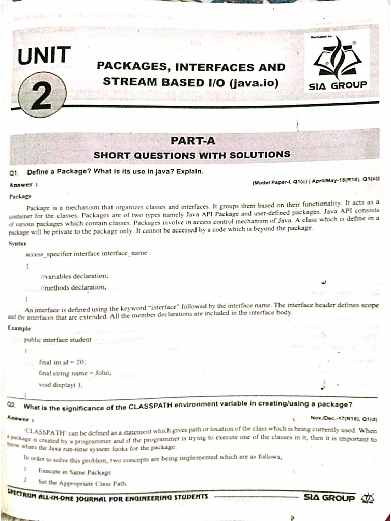 Packages,: Stream Based | PDF | Class (Computer Programming) | Method ...