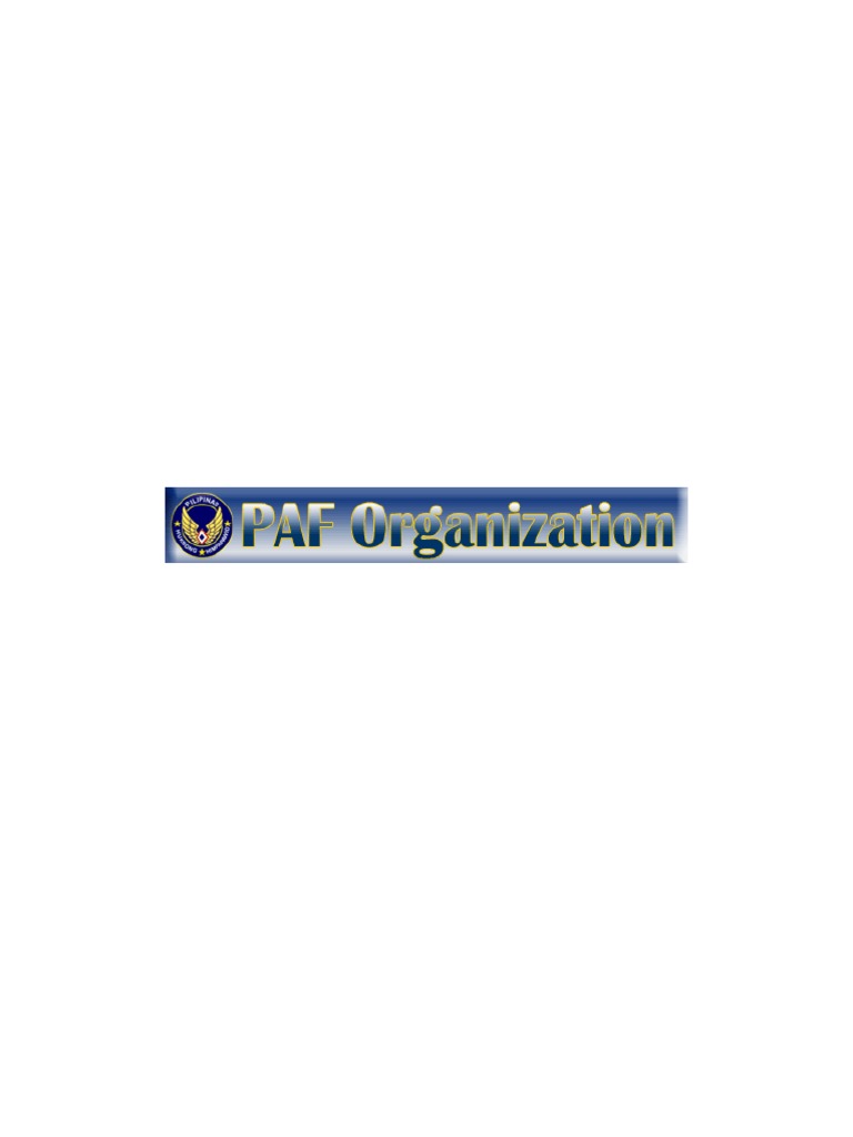 Philippine Air Force - PAF Organization | PDF | Staff (Military) | Military Justice