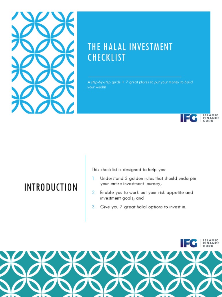 The Halal Investment Checklist: A Step-By-Step Guide + 7 Great Places ...