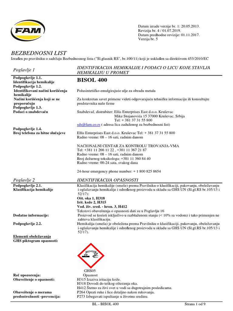 Bl-Bisol 400 | PDF