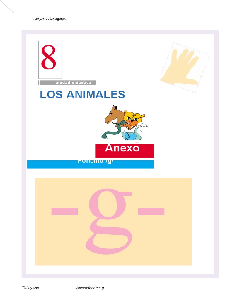 Actividades para el fonema /g/ | PDF | Fonética | Lingüística