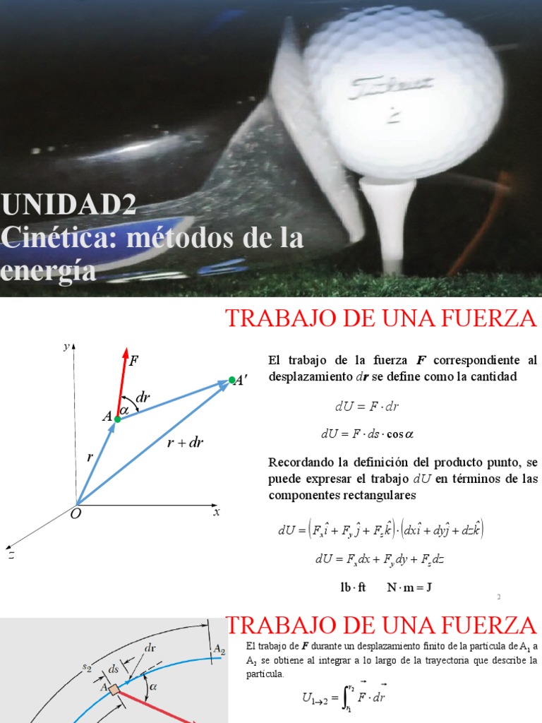 UNIDAD 2 Semana7 Clase13 | PDF | Fuerza | Energía cinética