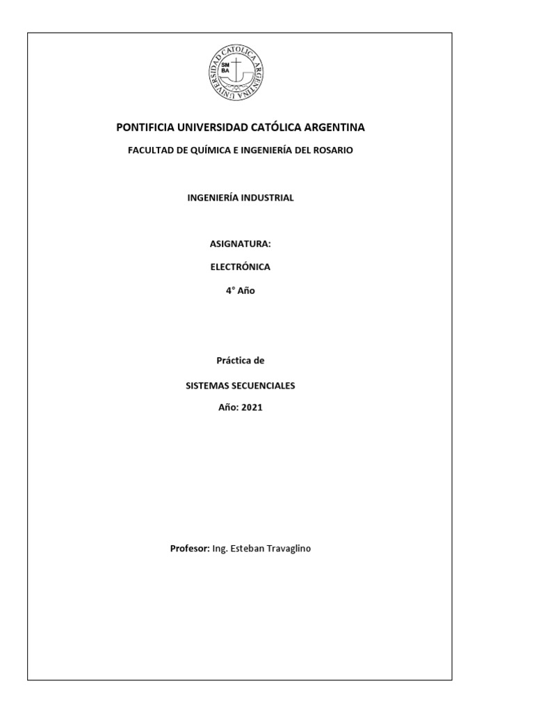 Práctica #9 - Sistemas Secuenciales | Descargar gratis PDF | Ingeniería Electrónica | Informática