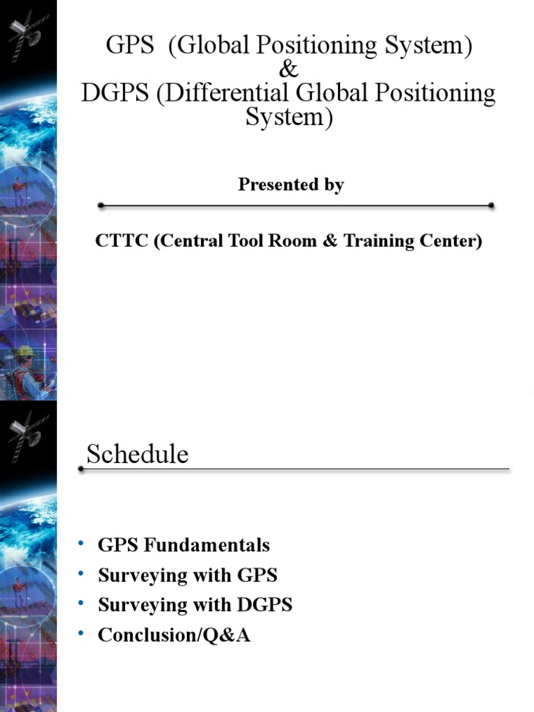 GPS (Global Positioning System) & DGPS (Differential Global Positioning System) | PDF | Global ...