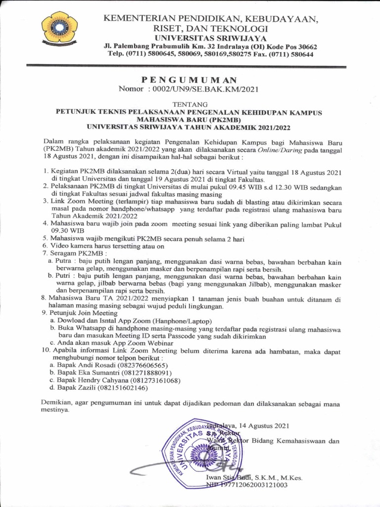 Petunjuk Teknis PK2MB 2021-2022 | PDF