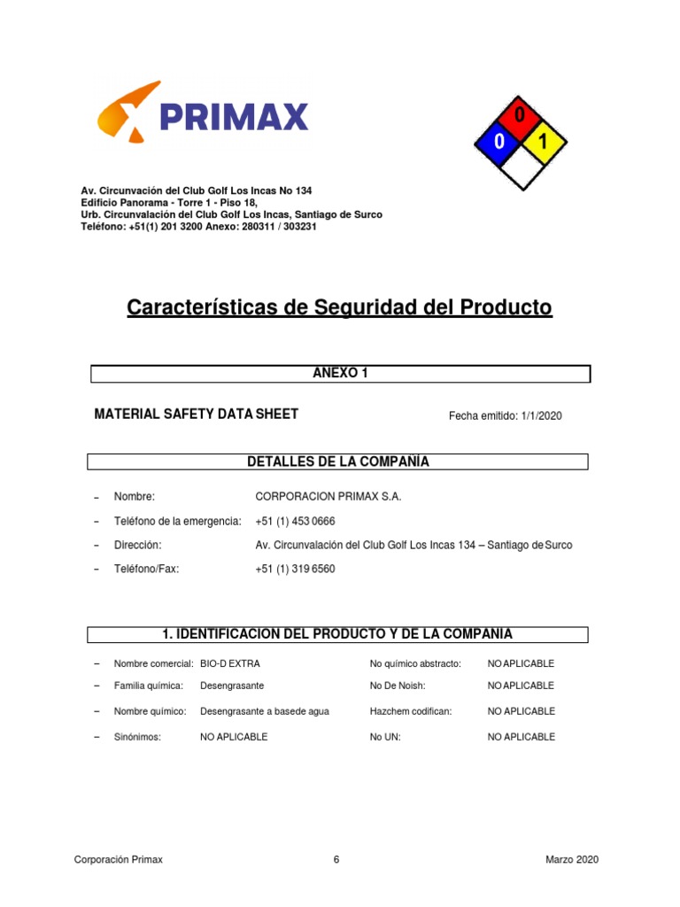 Shell Bio-D Extra Desengrasante | PDF | Solubilidad | Agua