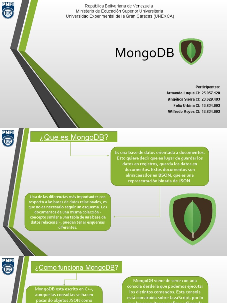 Mongodb | PDF | Mongo Db | Datos de computadora